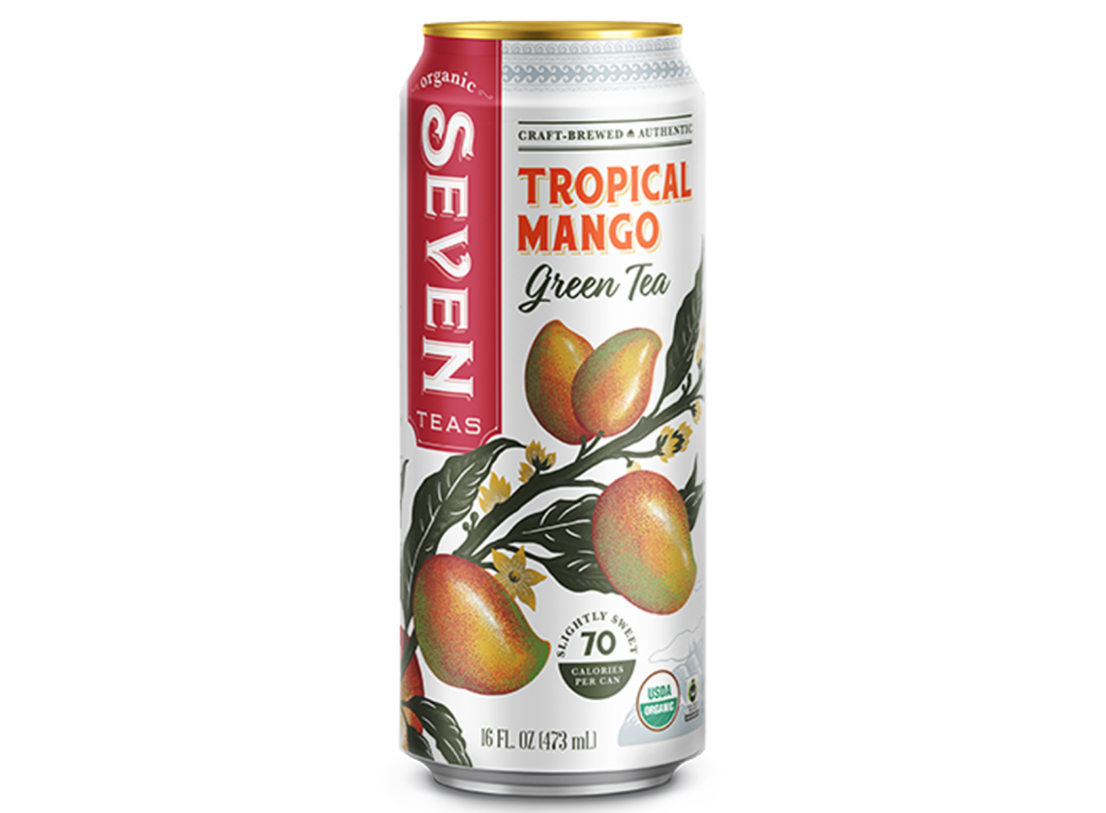 Refreshing Organic Maui Mango Green Tea | Seven Teas